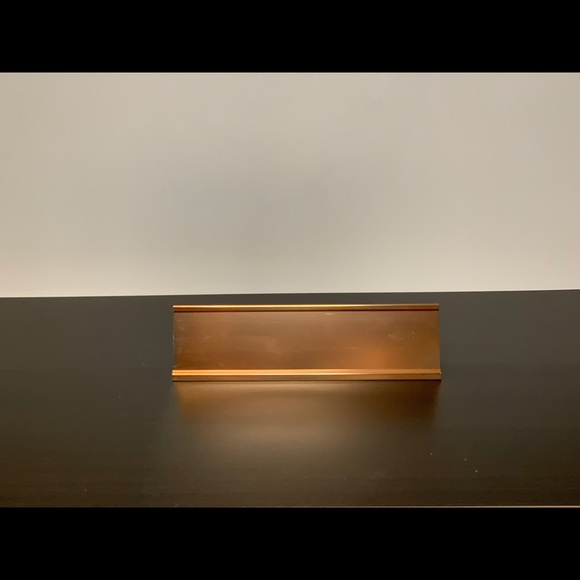 Office | Rose Gold Desk Name Plate | Poshmark